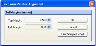 Tax Form Printer Alignment